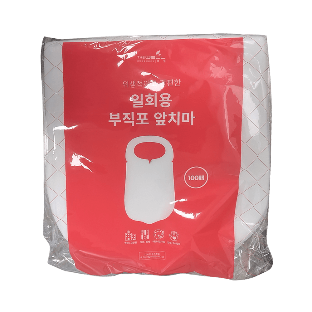 일회용 부직포 앞치마 100개입 배민 장보기∙쇼핑