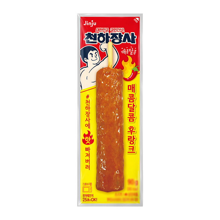 진주)천하장사매콤달콤후랑크90G | 배민 장보기∙쇼핑
