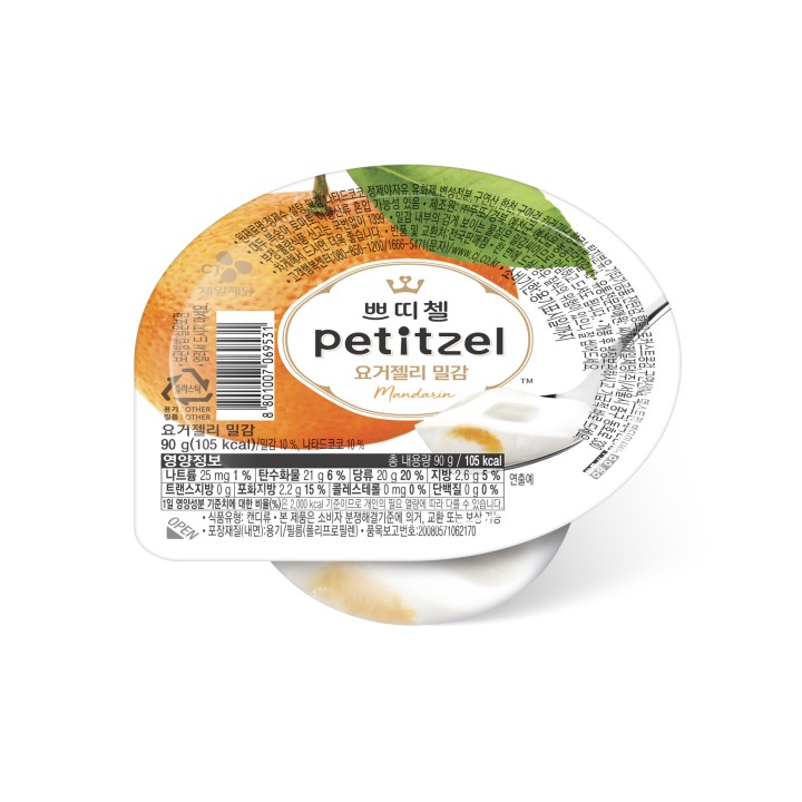 CJ 쁘띠첼 요거젤리 밀감 90g | 배민 장보기∙쇼핑