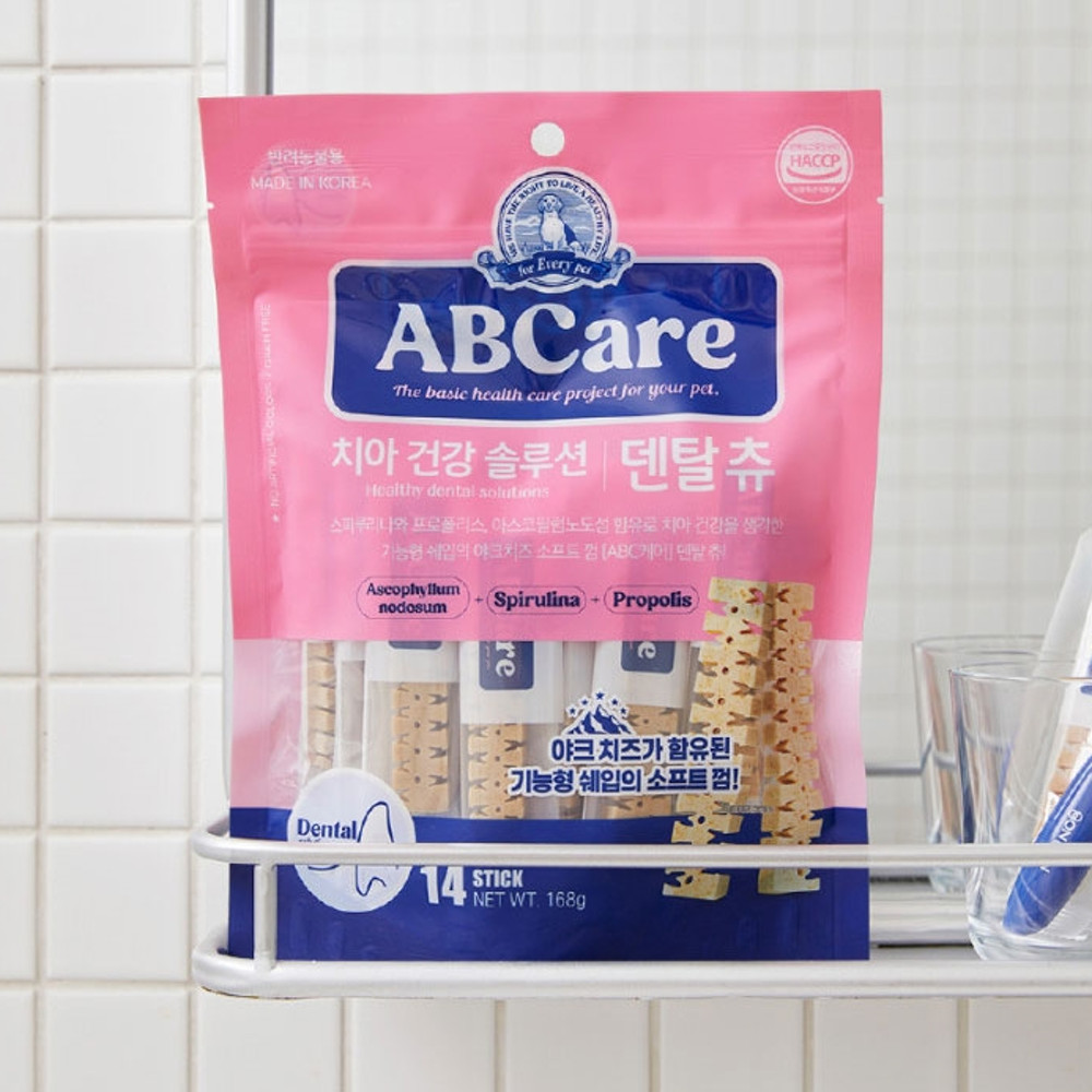 Abcare 이뮨츄 조인트츄 덴탈츄 치아건강 덴탈껌 치석제거 기능성 치아관리 등록반려상품명에 용량 또는 수량 기재필요