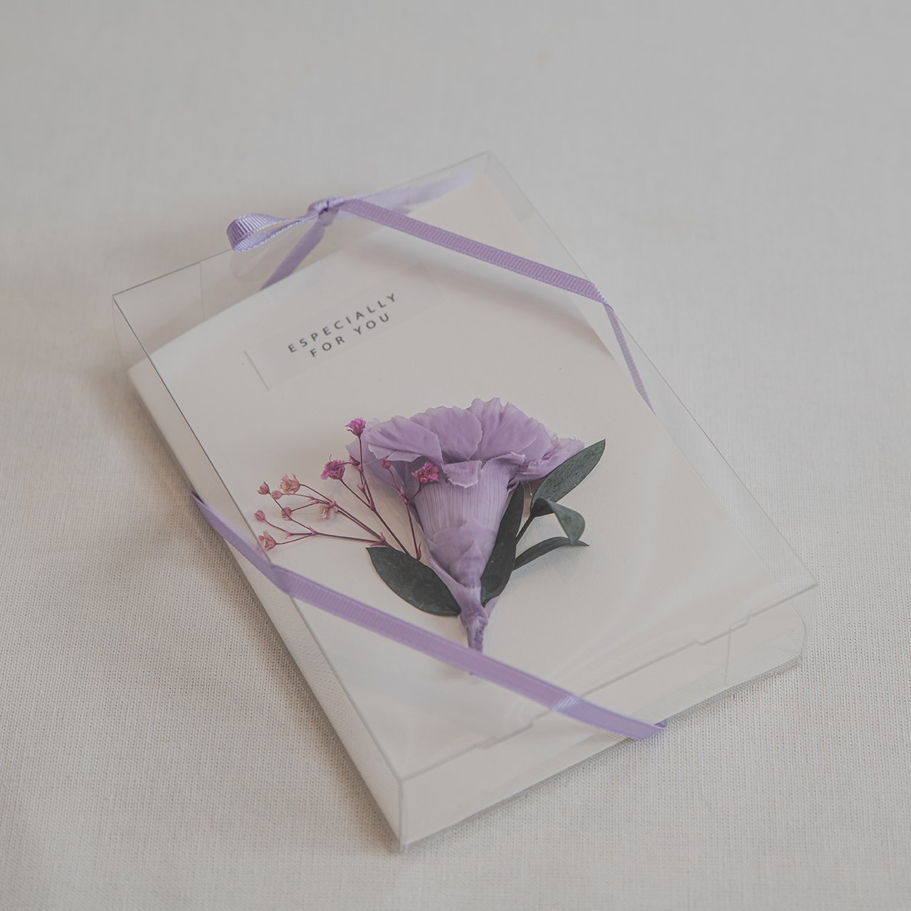 퍼플 카네이션 카드 배민 장보기∙쇼핑