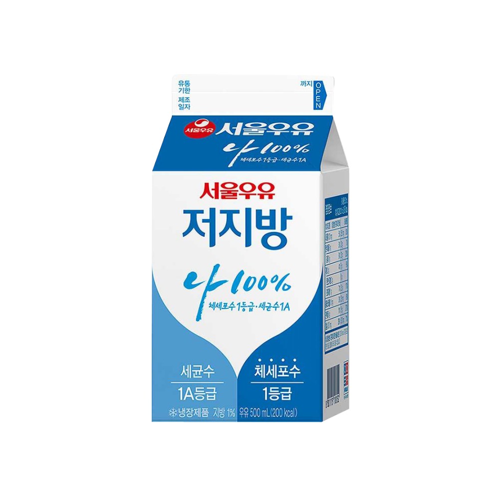 서울저지방우유500ml 배민 장보기∙쇼핑