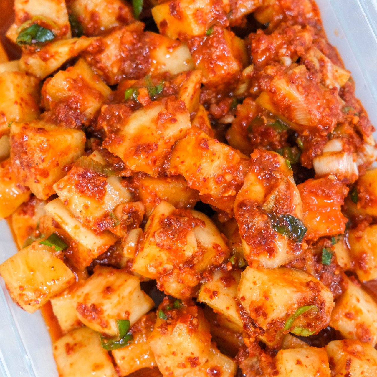 아삭아삭 시원한 깍두기 1kg 한민 항아리반찬 배민 장보기∙쇼핑