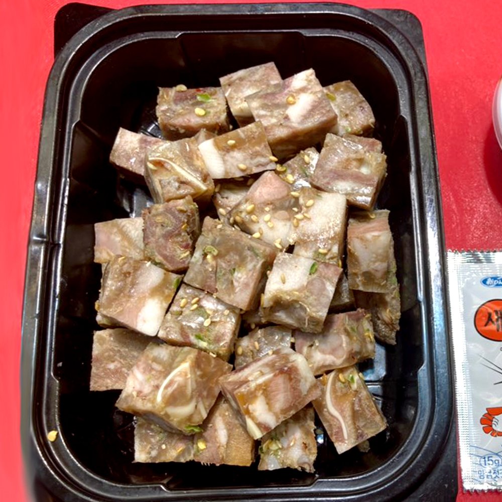 매콤한 땡초큐브편육 1팩 양산번영회 부산갈매기족발 배민 장보기∙쇼핑