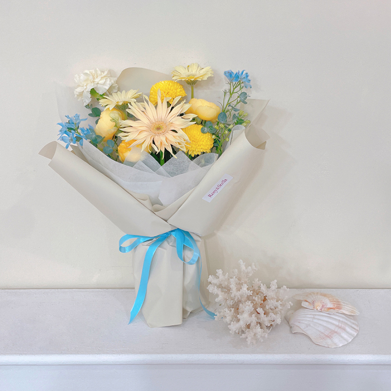 심플 꽃다발 계절 입은 색감 시리즈 배민 장보기∙쇼핑