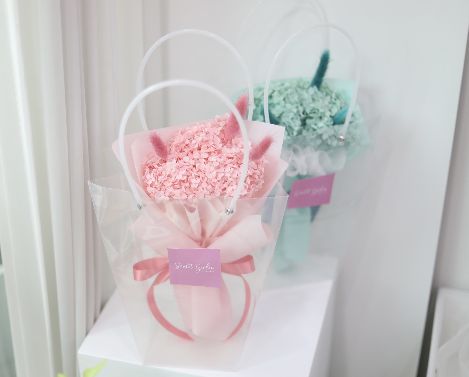 프리저브드 수국핑크 배민 장보기∙쇼핑