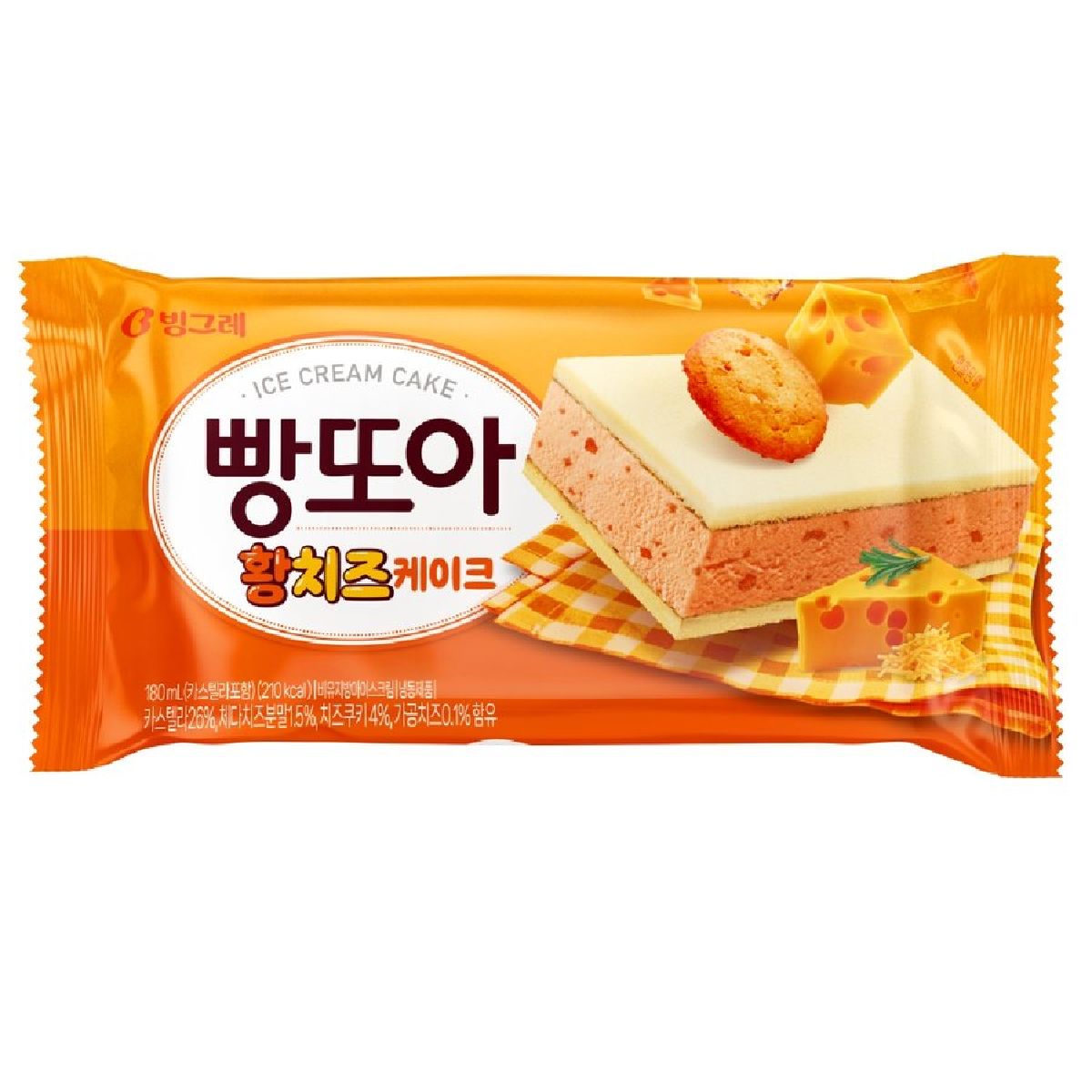빙그레 빵또아 황치즈케이크 180ml 배민 장보기∙쇼핑