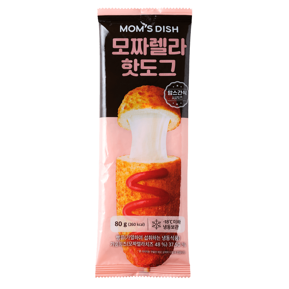 맘스디쉬 모짜렐라 핫도그 80g 배민 장보기∙쇼핑