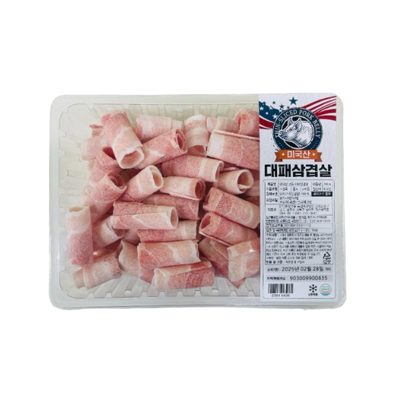미국산냉동 대패삼겹살700g 배민 장보기∙쇼핑