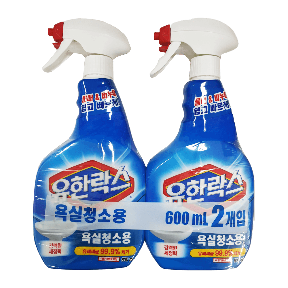 유한락스 욕실청소용 600ml/2개입 | 배민 장보기∙쇼핑