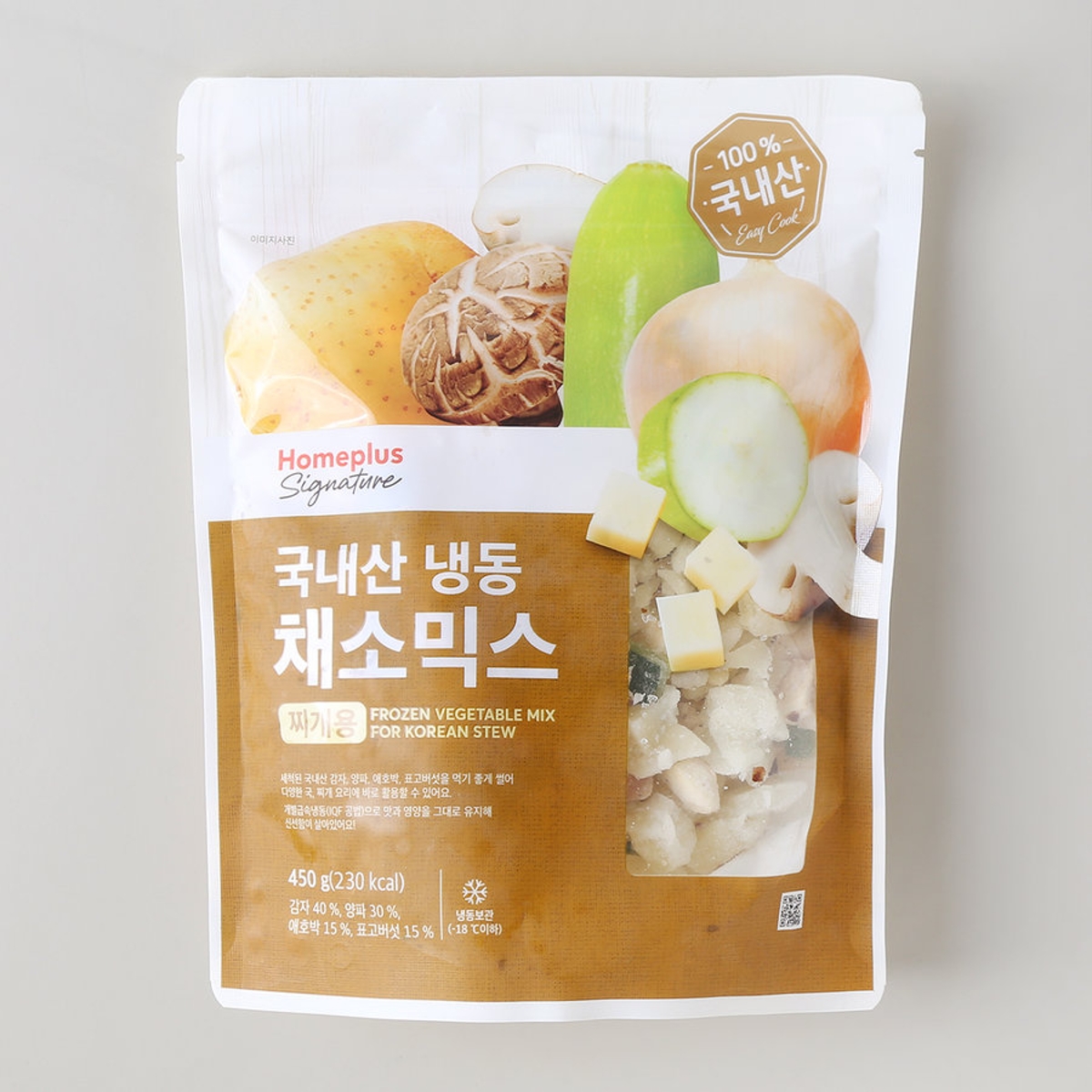 홈플러스시그니처 국내산 냉동 채소믹스 찌개용 450g 배민 장보기∙쇼핑