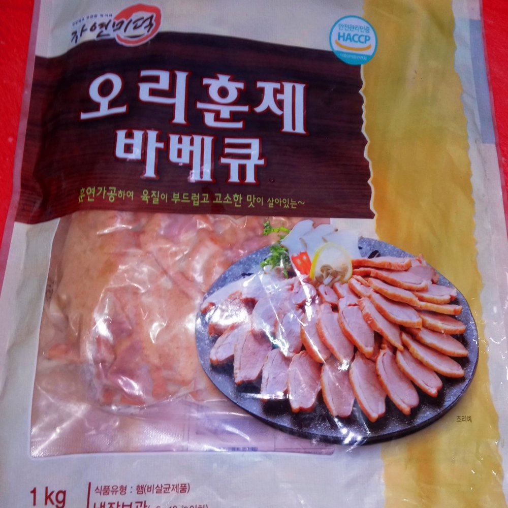 오리훈제 바베큐 슬라이스 1kg 한민 한마음도매닭집 배민 장보기∙쇼핑