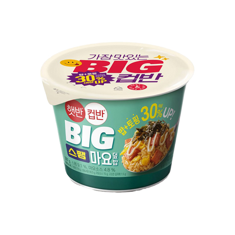 CJ)BIG스팸마요덮밥(컵밥) | 배민 장보기∙쇼핑