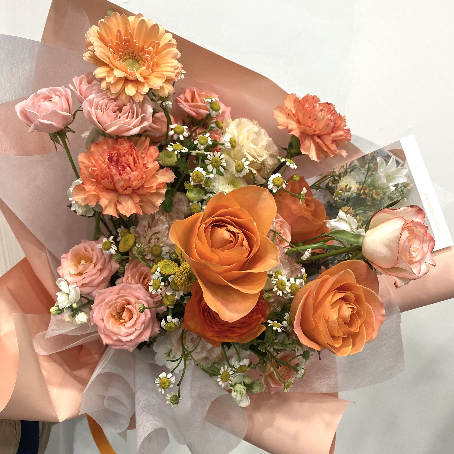 망고 꽃다발 축하 축복의 꽃다발 배민 장보기∙쇼핑