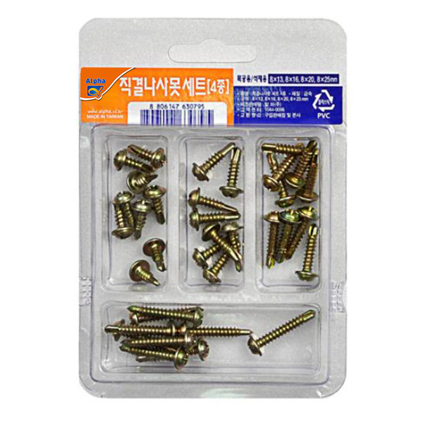 직결나사못세트4종813816820825mm세트1 배민 장보기∙쇼핑