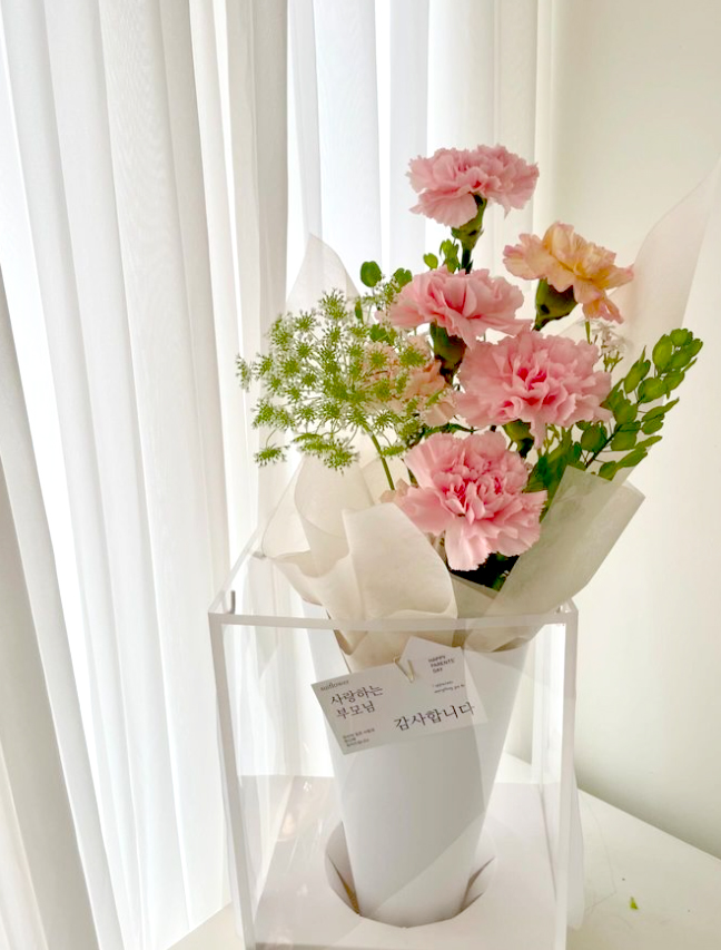 분홍카네이션꽃다발 배민 장보기∙쇼핑