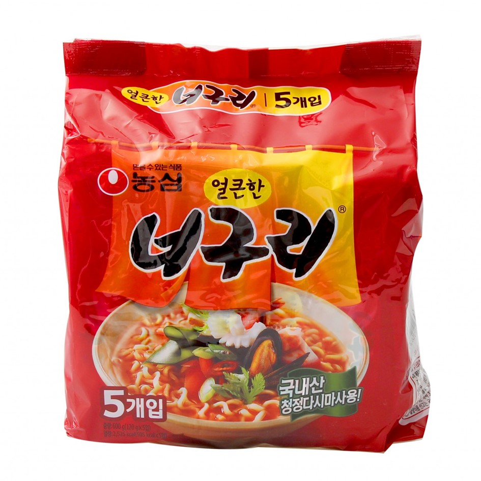 얼큰한 너구리 5개입 배민 장보기∙쇼핑