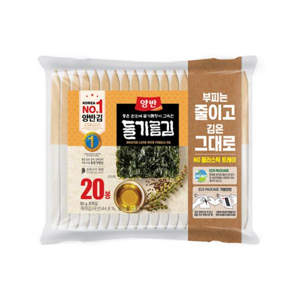 양반 들기름김20p 에코패키지 배민 장보기∙쇼핑
