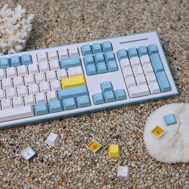 기획 Coxcox Ck01sl Pbt 45g 저소음 백축 유선 키보드 크림소다 배민 장보기∙쇼핑