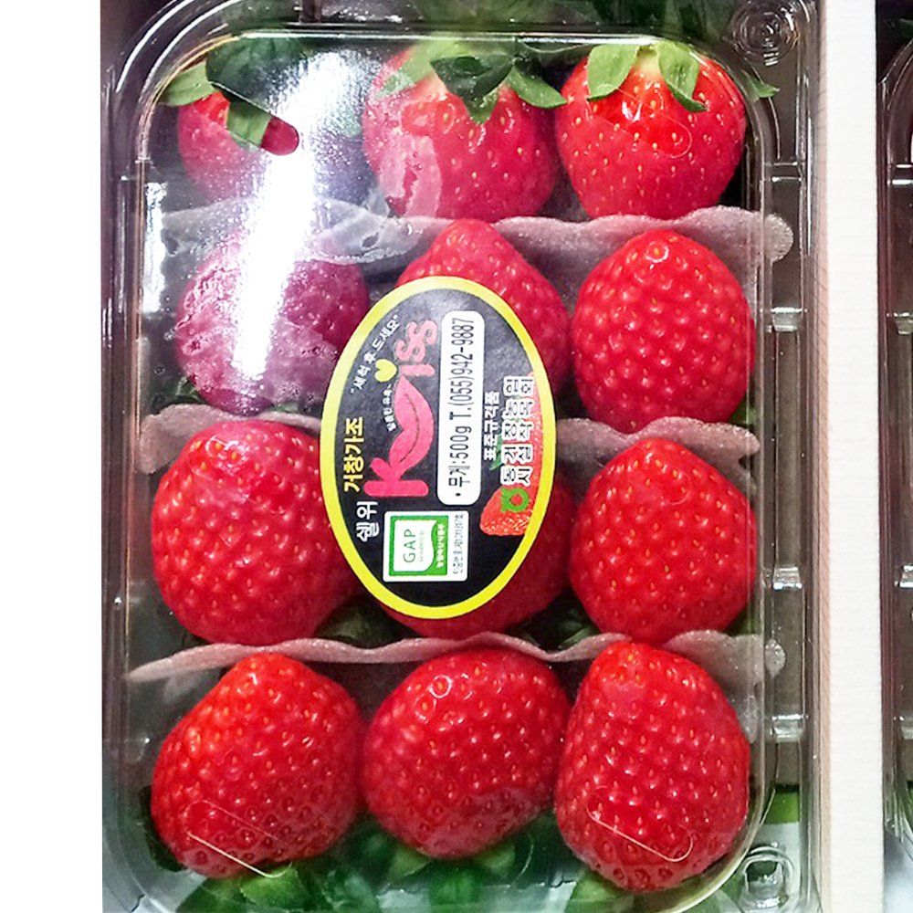겨울철 꼭 먹어줘야 하는 대왕딸기 1팩 500g 신장 열매촌 배민 장보기∙쇼핑