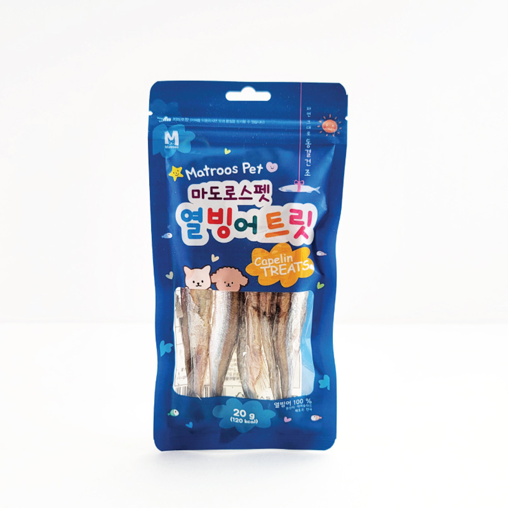마도로스펫 열빙어트릿 20g4 5미 동결건조간식 강아지열빙어 고양이열빙어 배민 장보기∙쇼핑
