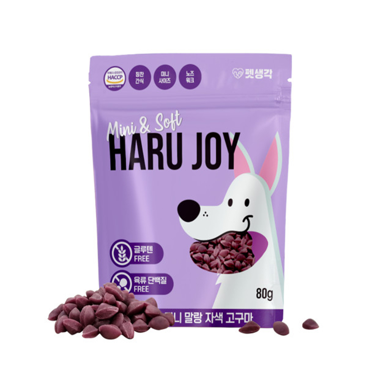 펫생각 노즈워크 훈련용 미니 말랑 자색고구마 파우치 80g 배민 장보기∙쇼핑