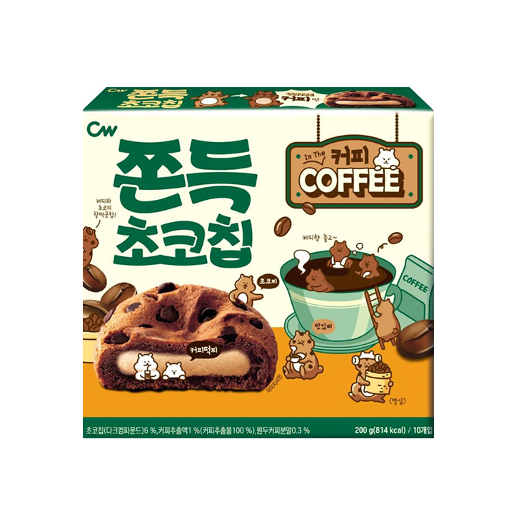 청우 쫀득초코칩 커피 200g 배민 장보기∙쇼핑