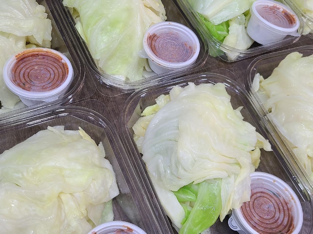 양배추쌈수제쌈장포함 400g 배민 장보기∙쇼핑