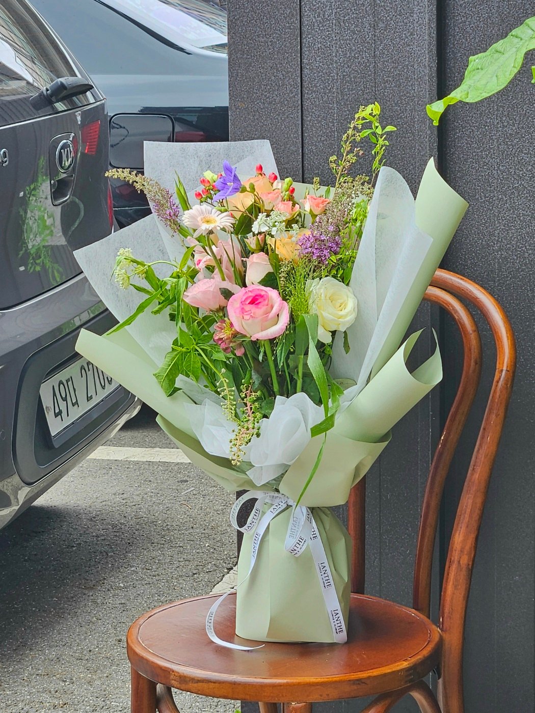 생화 파스텔톤 믹스 꽃다발 배민 장보기∙쇼핑
