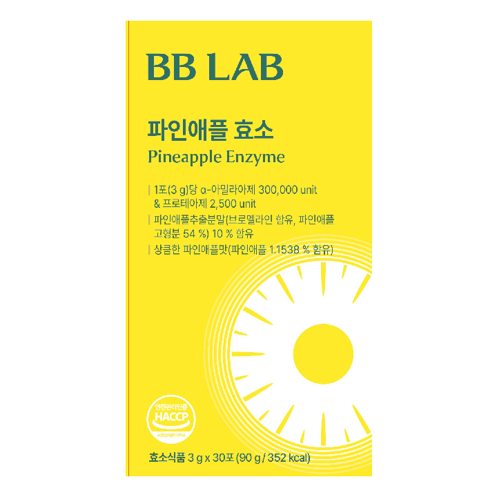 비비랩 파인애플 효소 3g30포 배민 장보기∙쇼핑