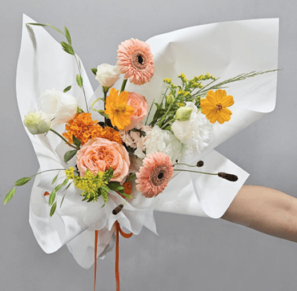상큼한 살구오렌지 작은 꽃다발 배민 장보기∙쇼핑