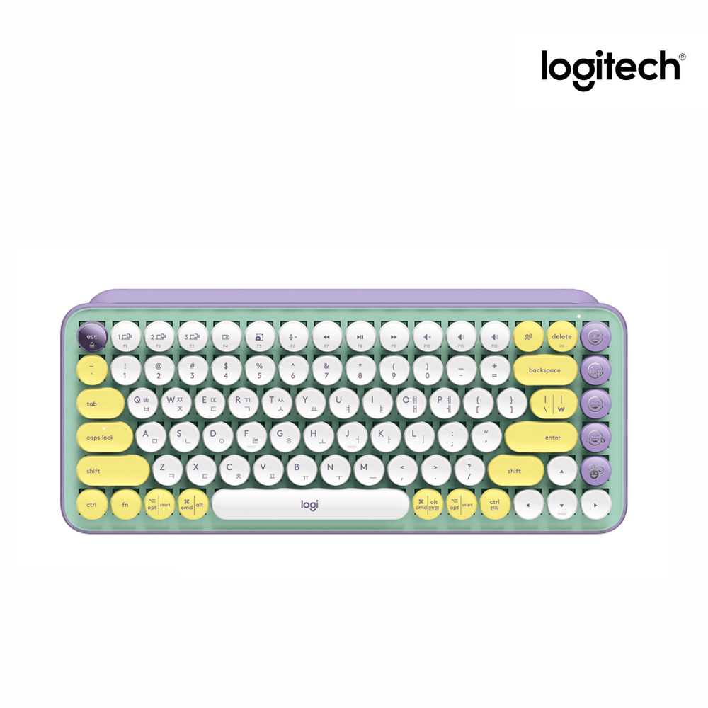 기획 로지텍logitech Pop Keymi 무선 기계식 키보드 민트 배민 장보기∙쇼핑