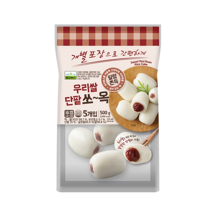 칠갑우리쌀단팥쏘옥떡500g5개입 배민 장보기∙쇼핑