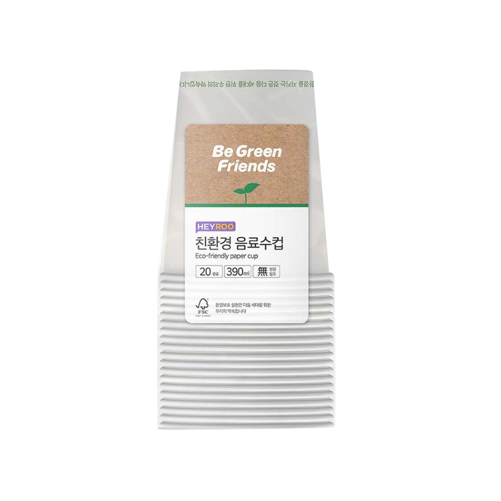 HEYROO친환경음료수컵20P | 배민 장보기∙쇼핑