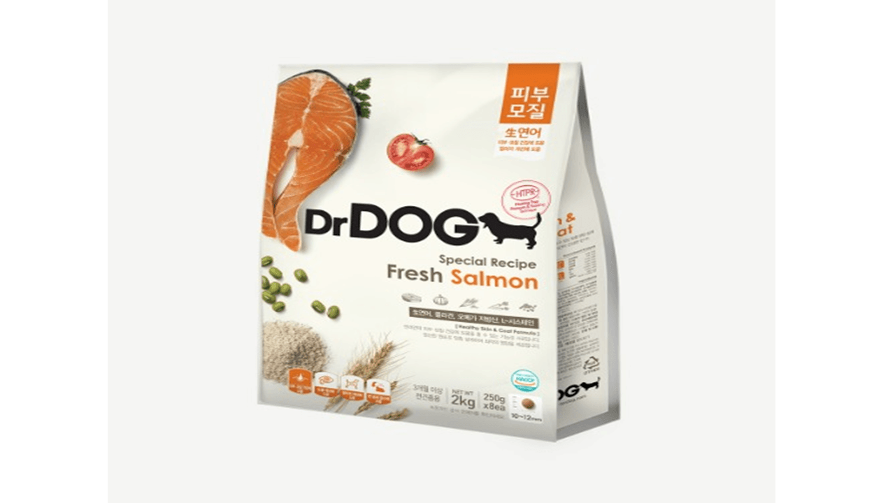 닥터독 피부모질 사료2kg등록반려상품상세 이미지에 원산지 관련 내용이 기재되어 있지 않아 상품정보 제공고시 원산지 정확한