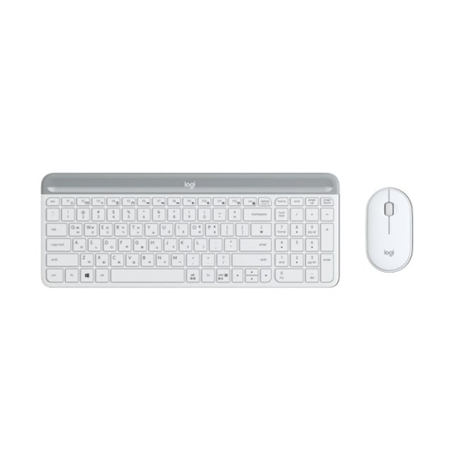 기획 로지텍logitech Mk470wh 무선 콤보 키보드마우스세트 화이트 배민 장보기∙쇼핑