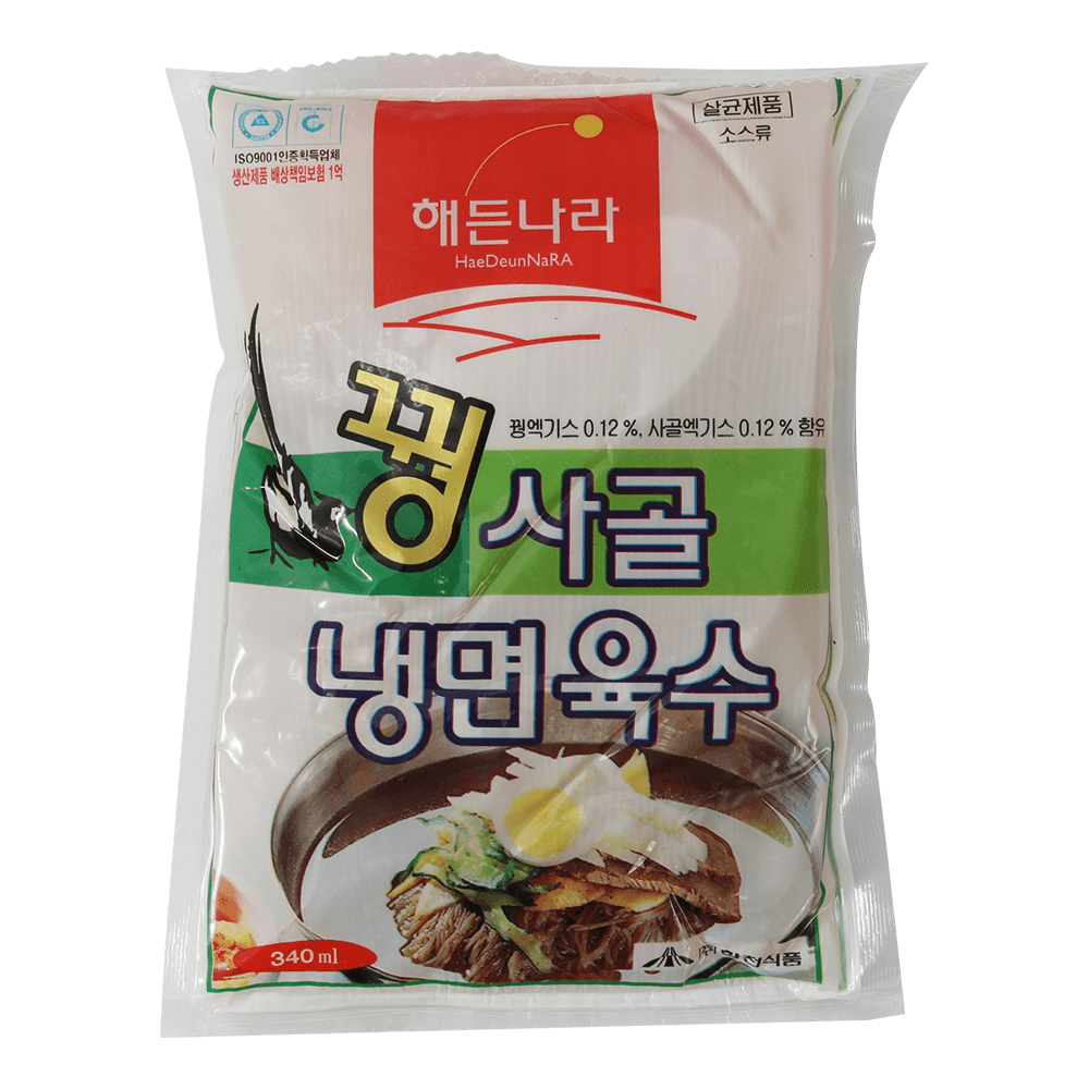 해든나라 꿩사골냉면육수 340ml 배민 장보기∙쇼핑