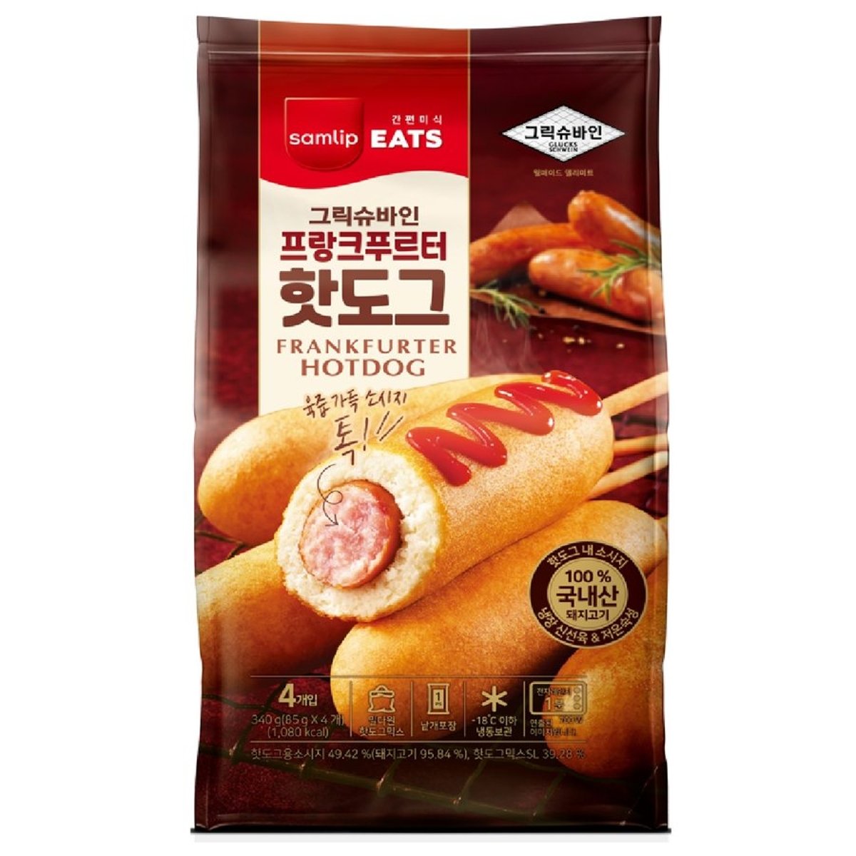 삼립 프랑크 푸르터 핫도그 340g 배민 장보기∙쇼핑