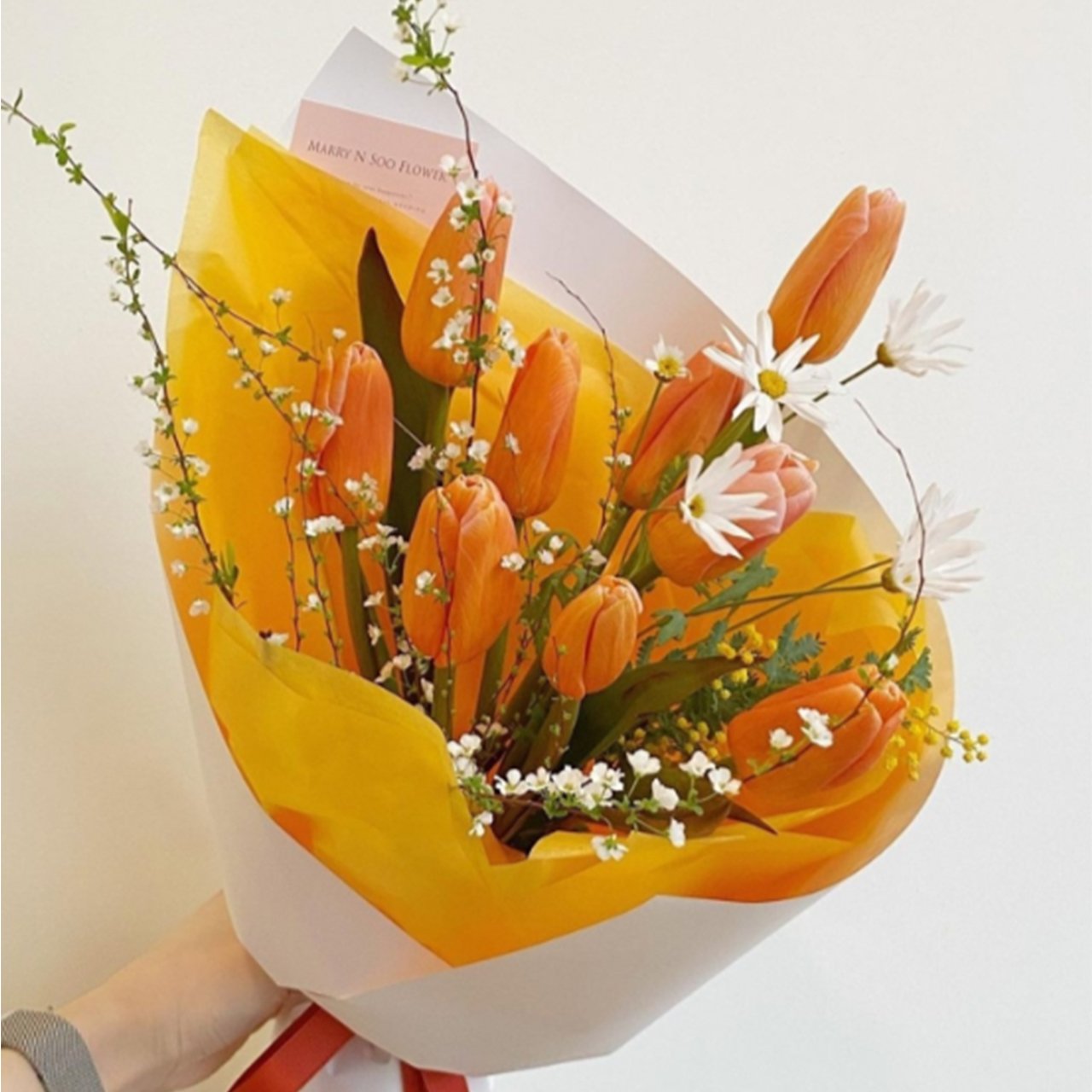 사랑의 고백 튤립 꽃다발 배민 장보기∙쇼핑