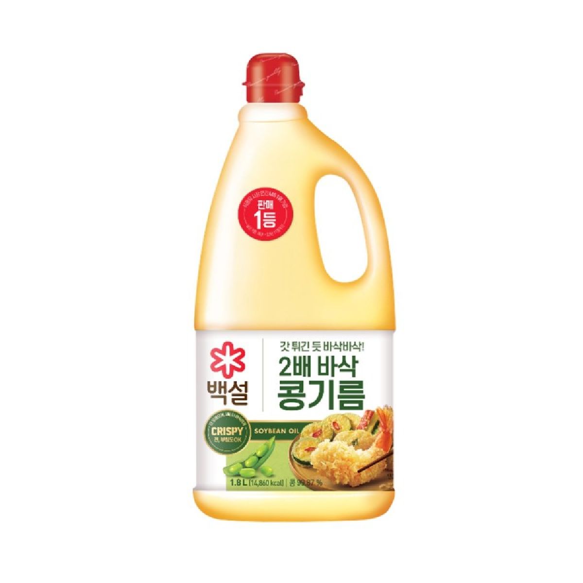CJ 백설 2배바삭 콩기름(식용유) 1.8L | 배민 장보기∙쇼핑