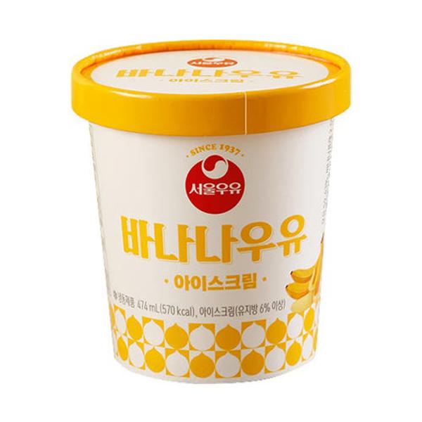 서울우유 바나나우유아이스크림474ml 배민 장보기∙쇼핑