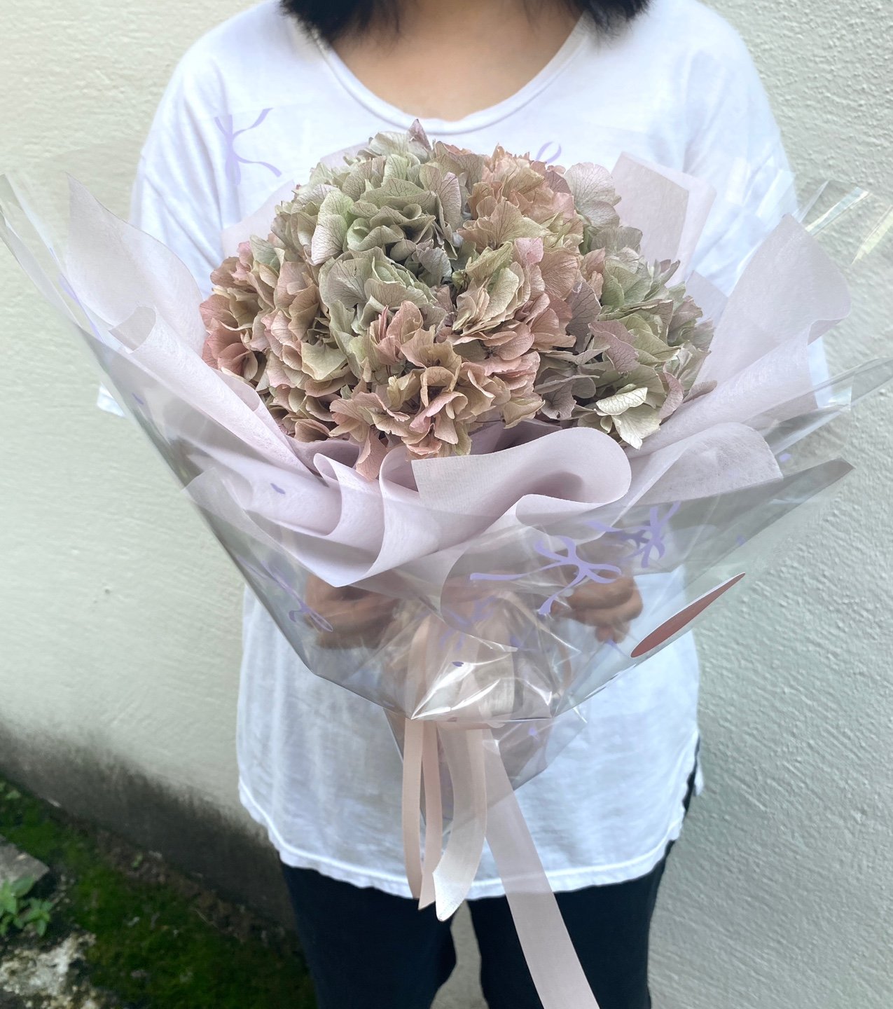 수국 꽃다발 블루레드옐로우퍼플블랙오렌지 배민 장보기∙쇼핑
