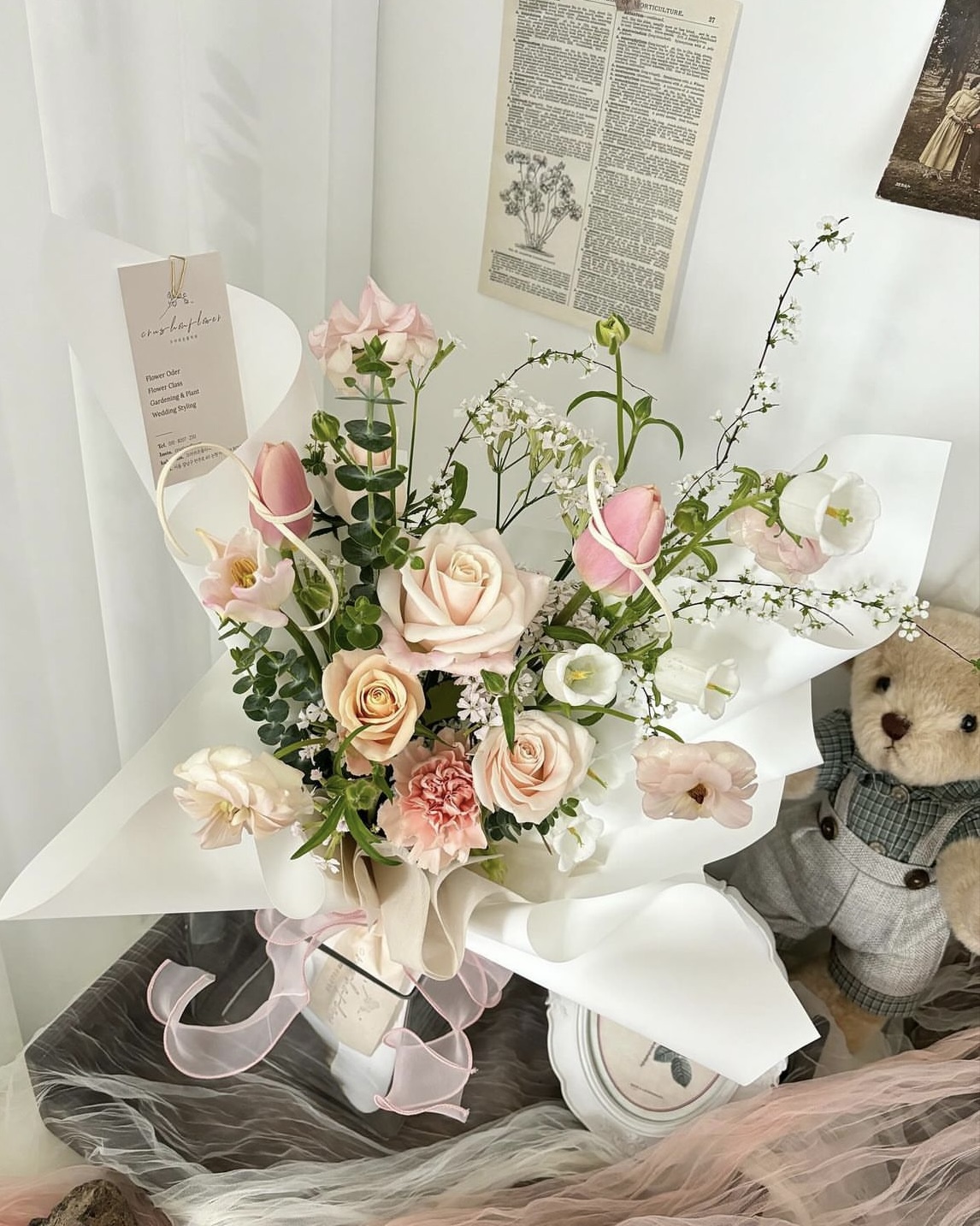 꽃다발 S 쇼핑백포함 배민 장보기∙쇼핑