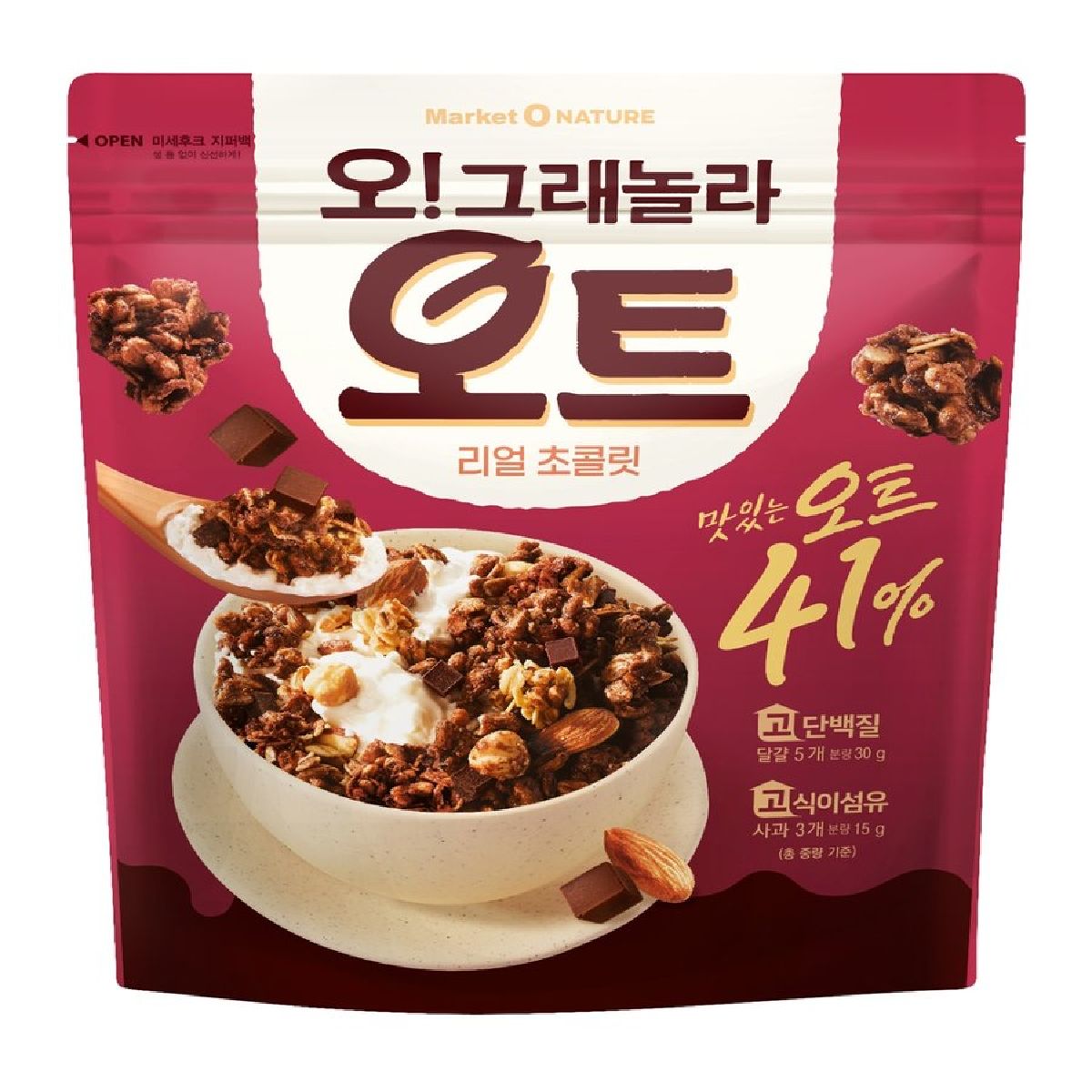오리온 오그래놀라 오트리얼초콜릿 255g 배민 장보기∙쇼핑