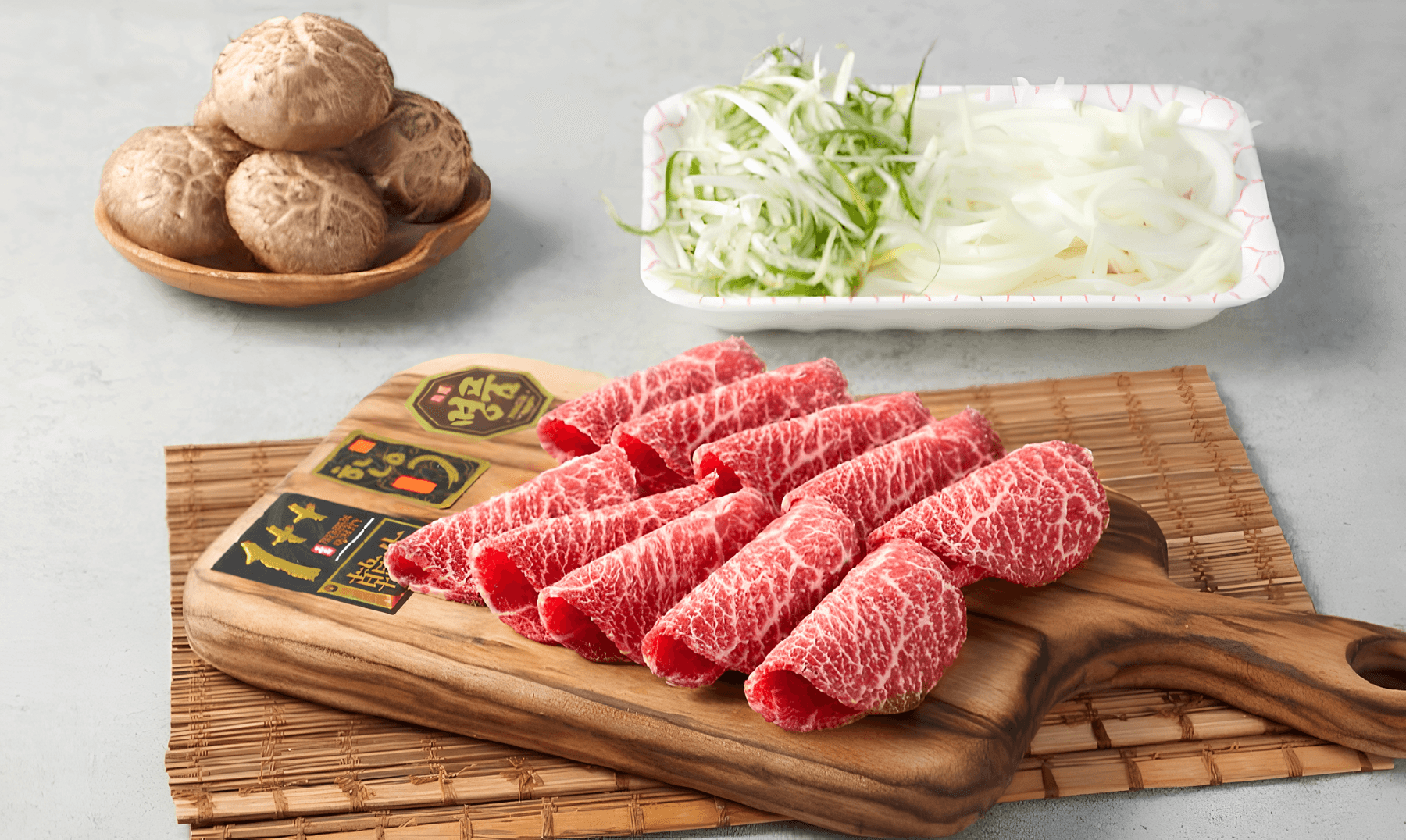 Premium Luxury 한우 암소전각 앞다리 설도 등 고급육불고기 Or 고급육 샤브샤브 300g 배민 장보기∙쇼핑