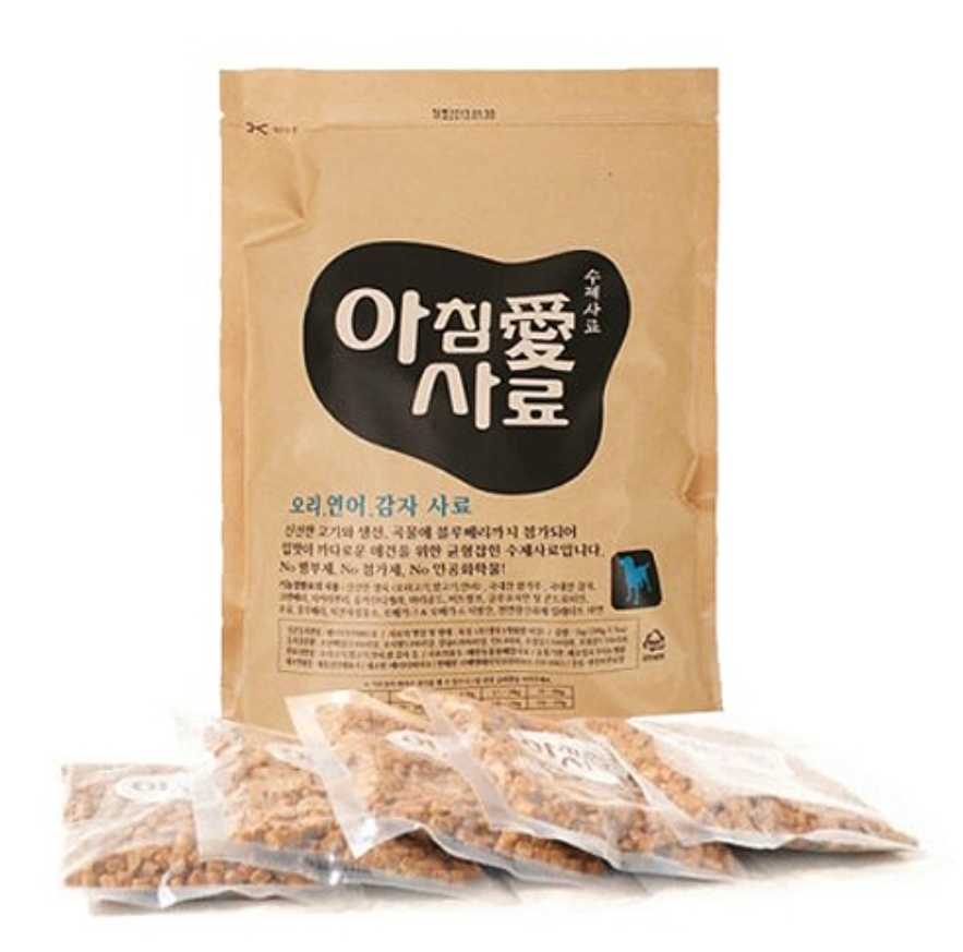 아침애 수제사료오리연어감자사료 1kg 배민 장보기∙쇼핑