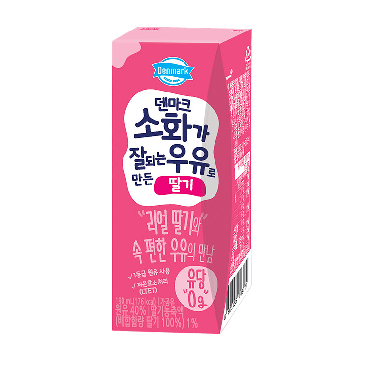 덴마크)소화가잘되는딸기190ML | 배민 장보기∙쇼핑