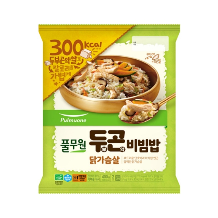 풀무원 두부곤약비빔밥 닭가슴살 400g 배민 장보기∙쇼핑