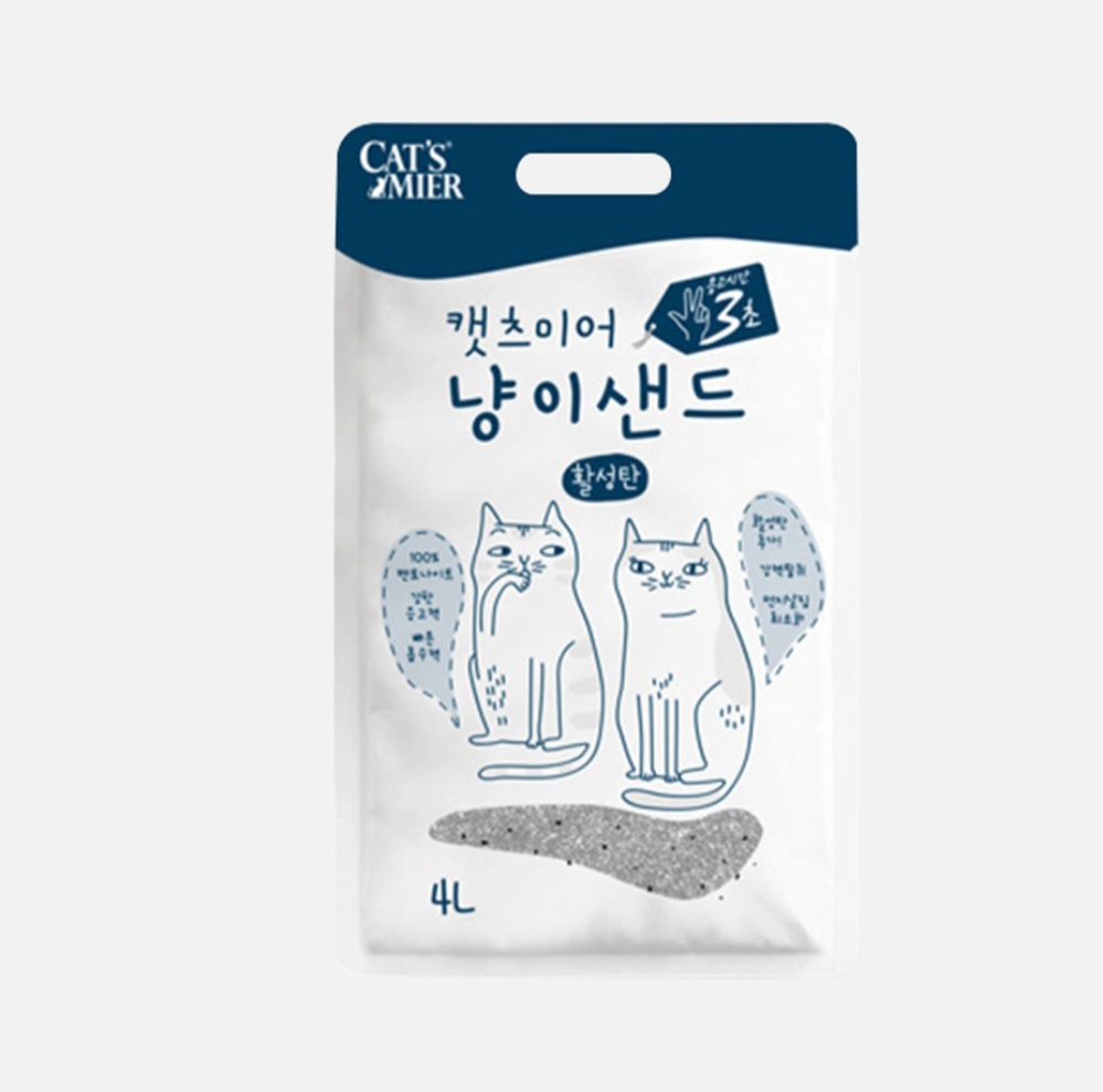 캣츠미어 냥이샌드 벤토모래4kg 배민 장보기∙쇼핑
