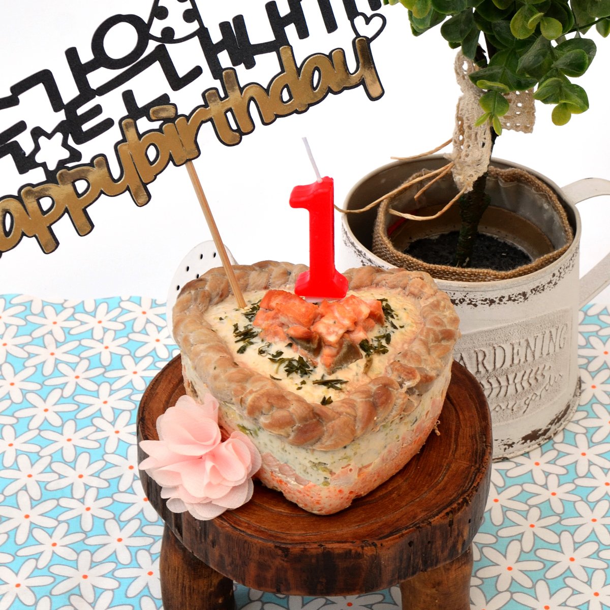 강아지수제케이크 연어and오리안심 케이크하트 배민 장보기∙쇼핑